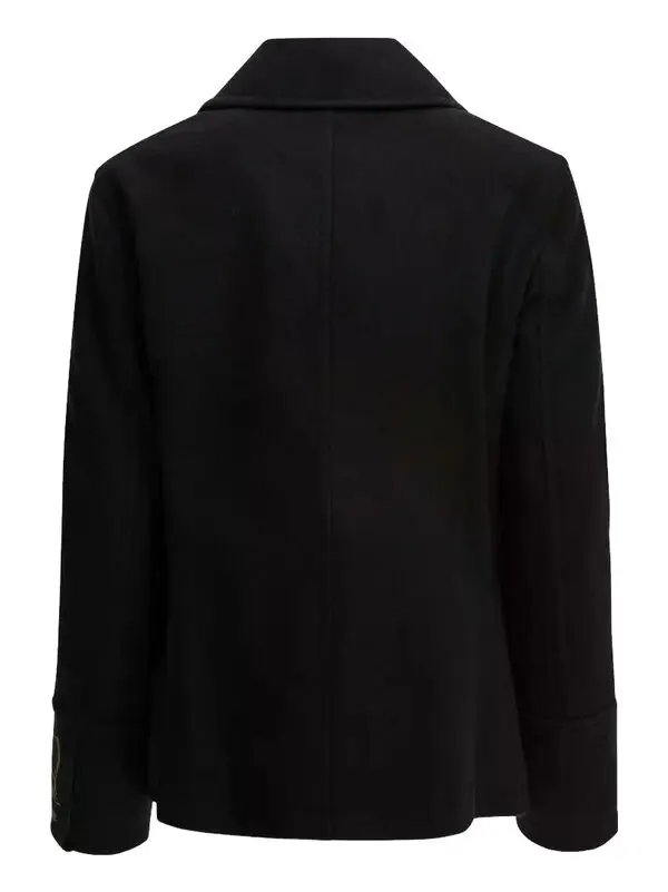 SEALUP Double-breasted Coat - Black