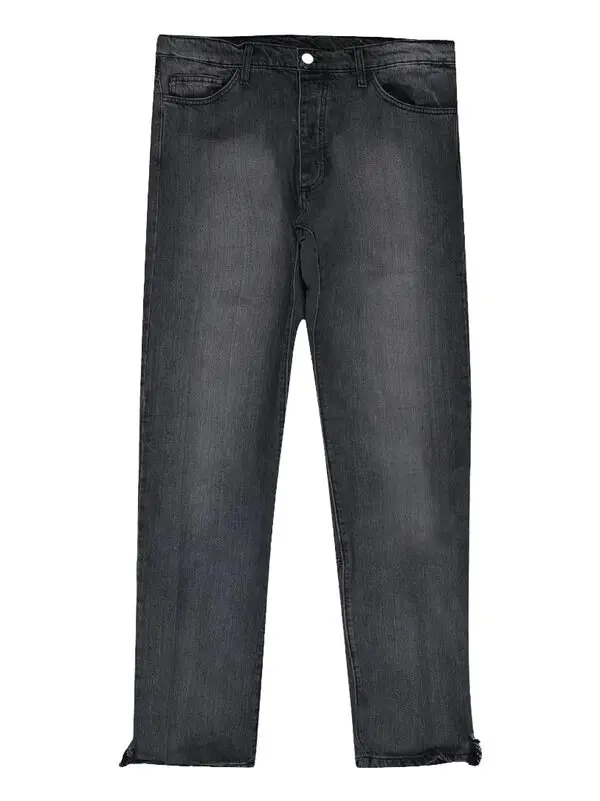 Rhude Washed Effect Jeans - Grey
