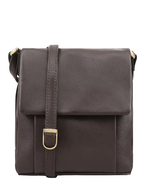 LLOYD BAKER Raisa Leather Crossbody Bag - Brown
