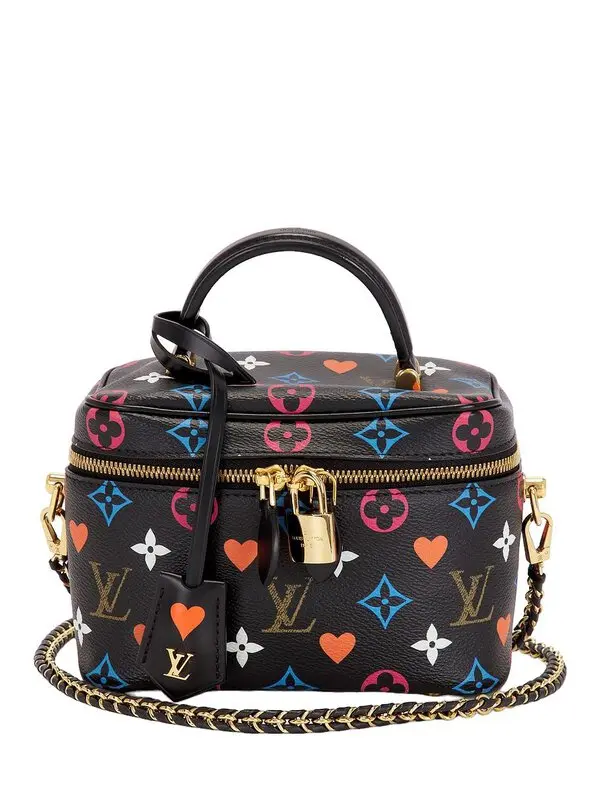 LOUIS VUITTON Renew Limited Edition Game On Monogram Vanity Pm Handbag - Black