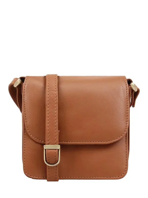 LLOYD BAKER Jammu Leather Crossbody Bag - Gold