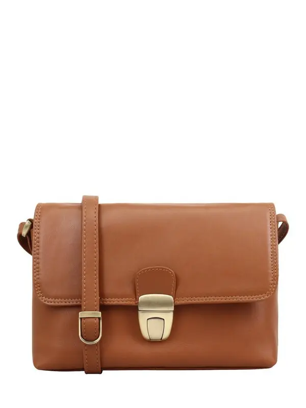 LLOYD BAKER Madurai Leather Crossbody Bag - Gold