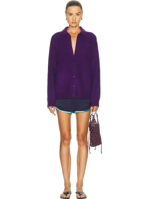 Staud Cameron Cashmere Cardigan - Cosmos