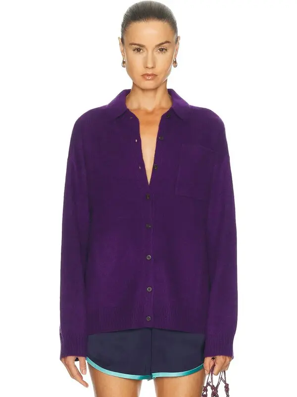 Staud Cameron Cashmere Cardigan - Cosmos