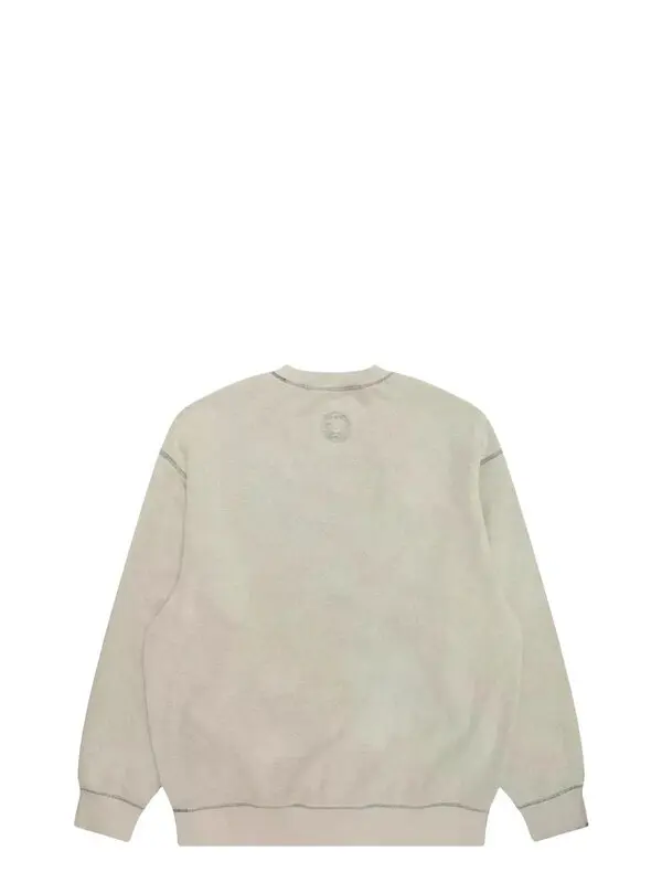 AAPE BY *A BATHING APE Moonface Logo-print Sweater - Neutrals