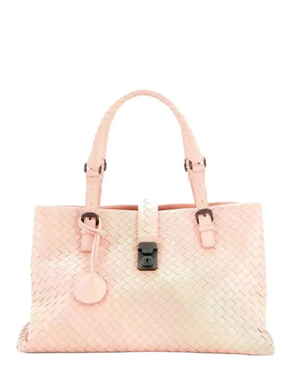 Bottega Veneta Suede Maxi Shopper Bag - Pink