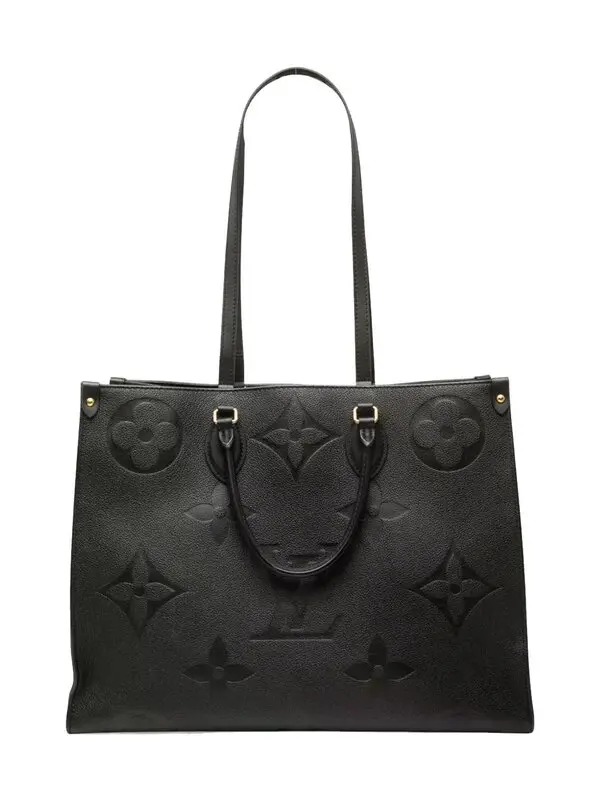 LOUIS VUITTON Monogram Empreinte Onthego Gm Satchel - Black