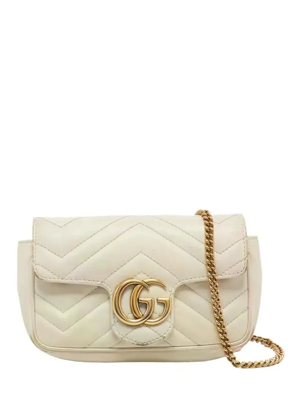 Gucci Mini Gg Marmont Shoulder Bag - Neutrals