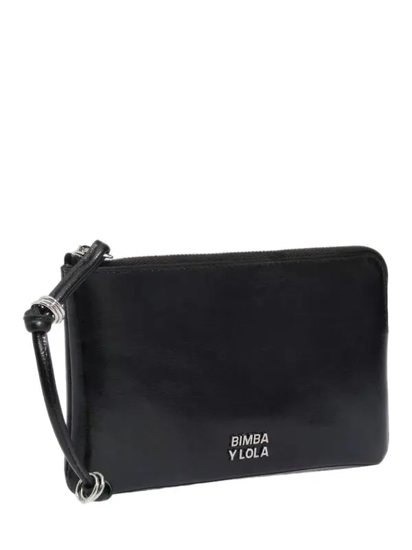 Bimba Y Lola Medium Leather Coin Purse - Black