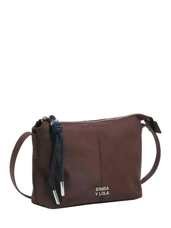 Bimba Y Lola Nylon Mocha Shoulder Bag - Brown