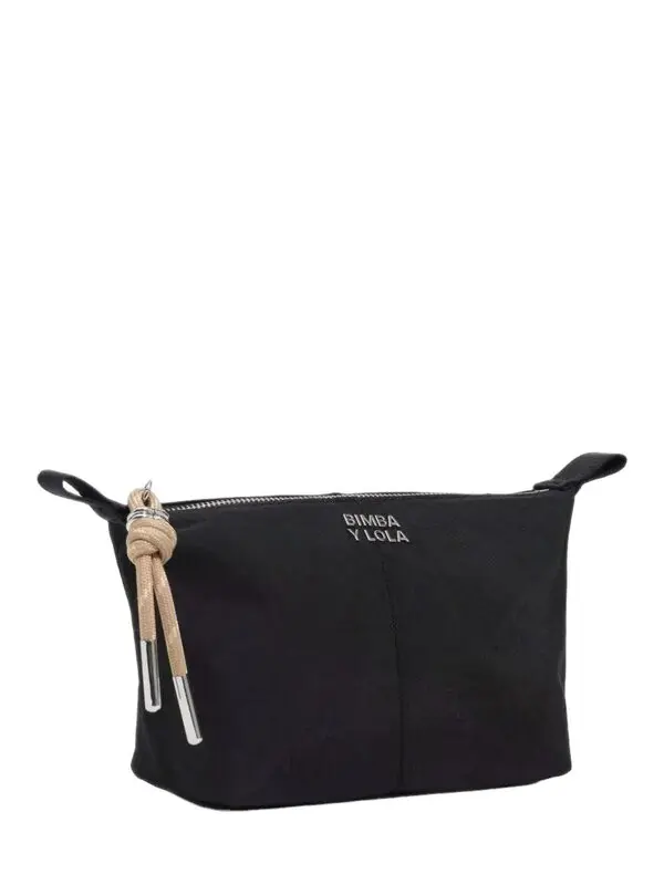 Bimba Y Lola Small Nylon Trapecio Make-up Case - Black
