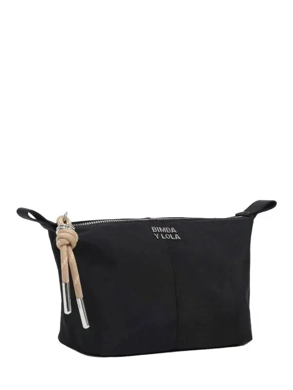Bimba Y Lola Small Nylon Trapecio Make-up Case - Black