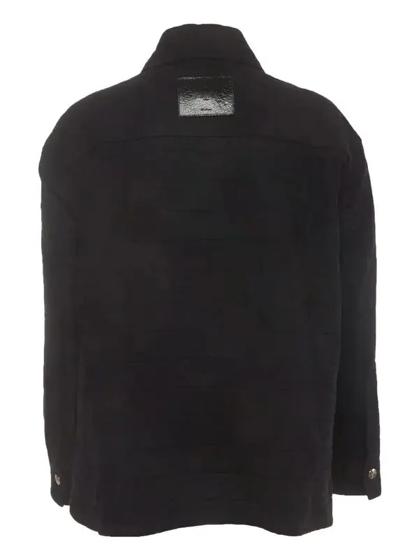 Fendi Monogram Jacquard Denim Jacket - Blue