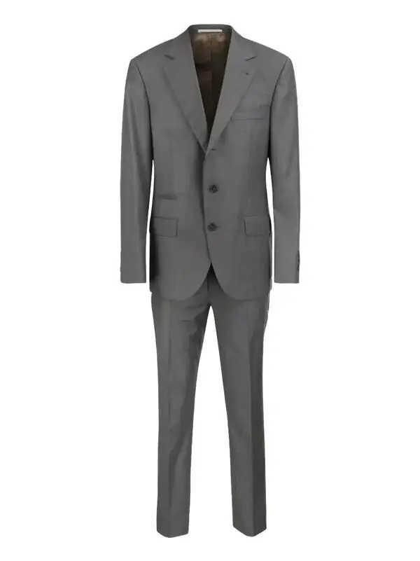 Brunello Cucinelli Tailored Wool Blazer - Grey