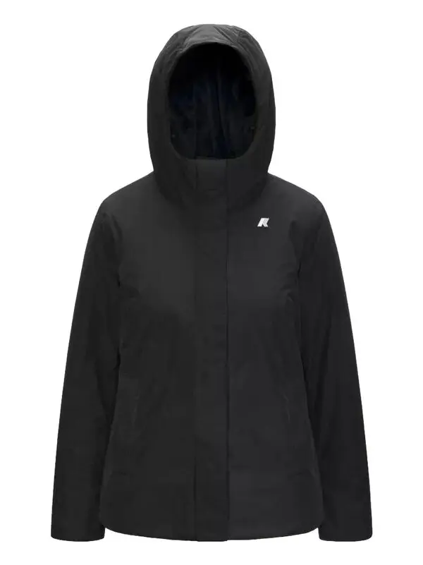 K-WAY Lil Soft Touch Hooded Jacket - Black