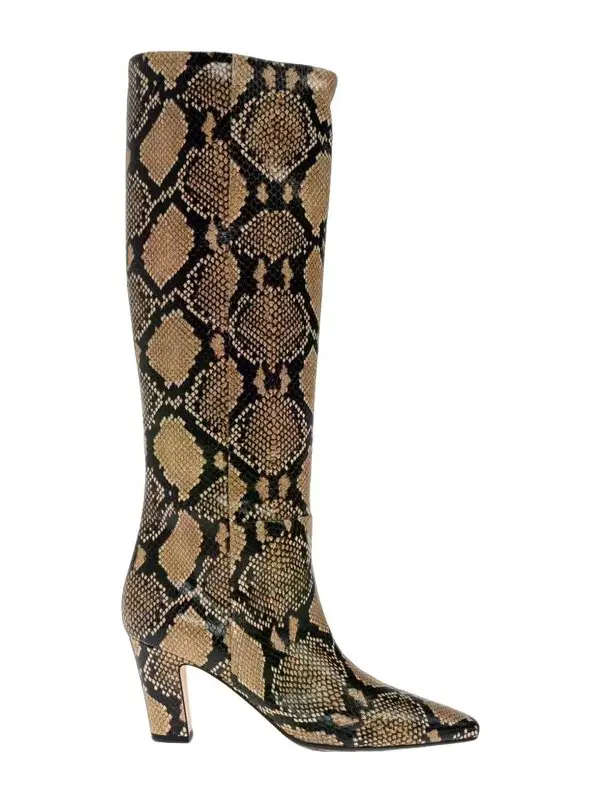 AeydĒ Silva Snake-print Boots - Neutrals