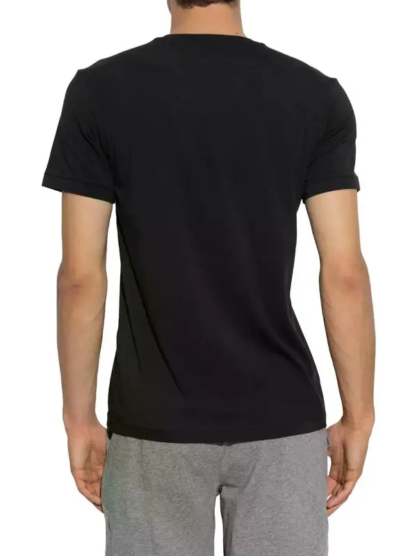 Emporio Armani Logo Print Pajama Set - Black