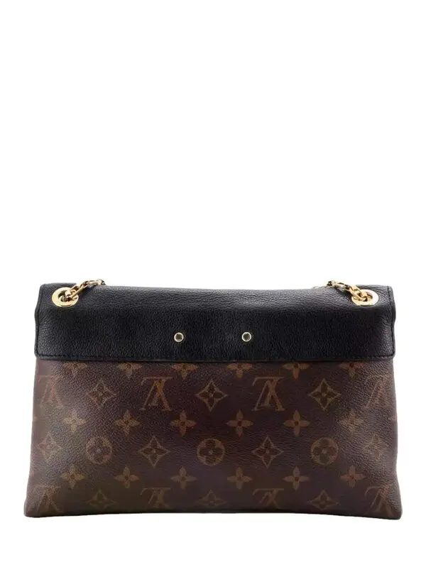 LOUIS VUITTON Pallas Chain Monogram Shoulder Bag - Black