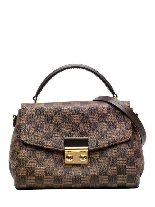 LOUIS VUITTON Damier Ebene Croisette Satchel - Brown