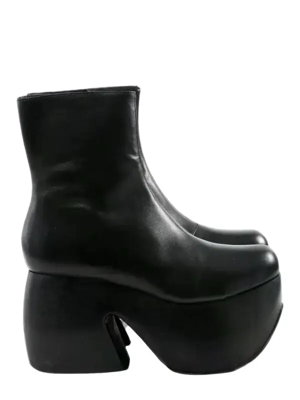 Comme Des Garçons Platform Ankle Boots - Black