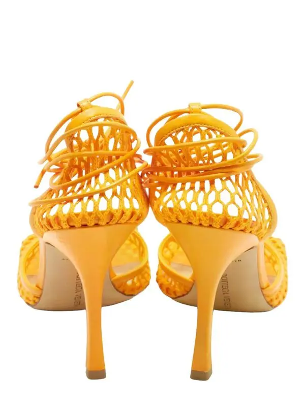 Bottega Veneta Stretch Mesh Pumps - Orange