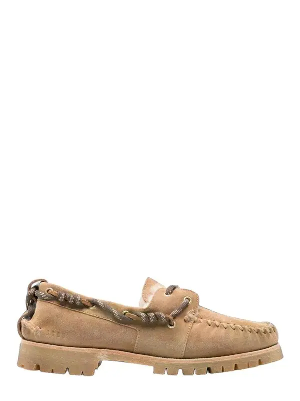 GOLDEN GOOSE Cruise Shearling-lined Loafers - Neutrals