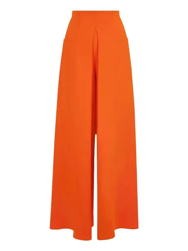 GEMY MAALOUF Front Slit Wide-leg Trousers - Orange