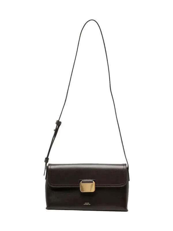 A.p.c. Small Simone Leather Shoulder Bag - Brown