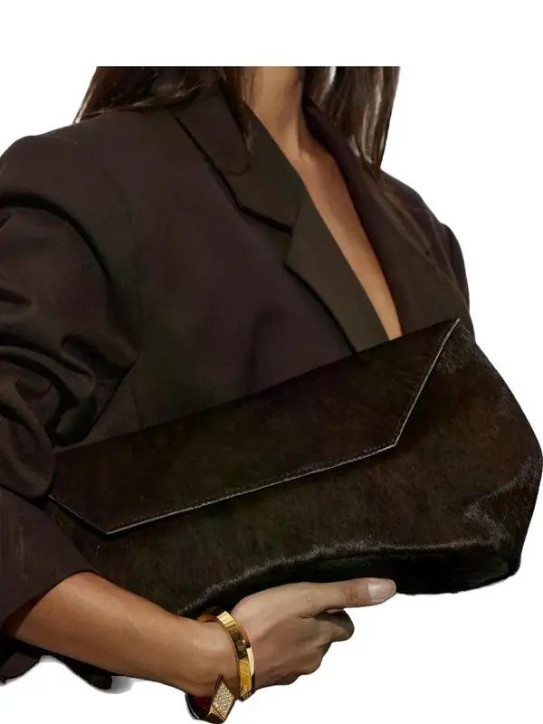 GESTUZ Pony-hair Leather Shoulder Bag - Brown