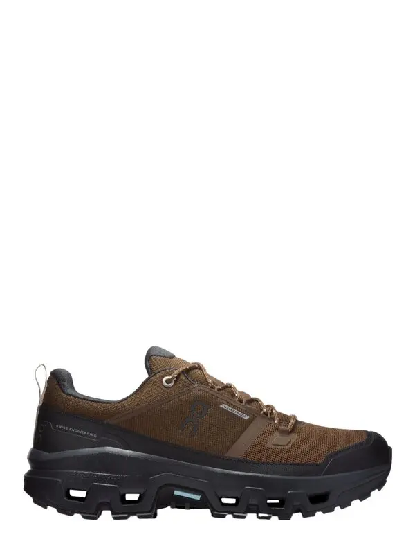 On Cloudrock Low Waterproof Sneakers - Earth Black
