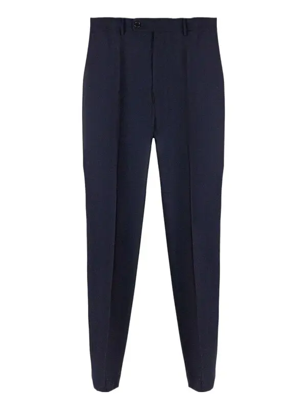 Incotex Tapered Front-crease Pants - Navy