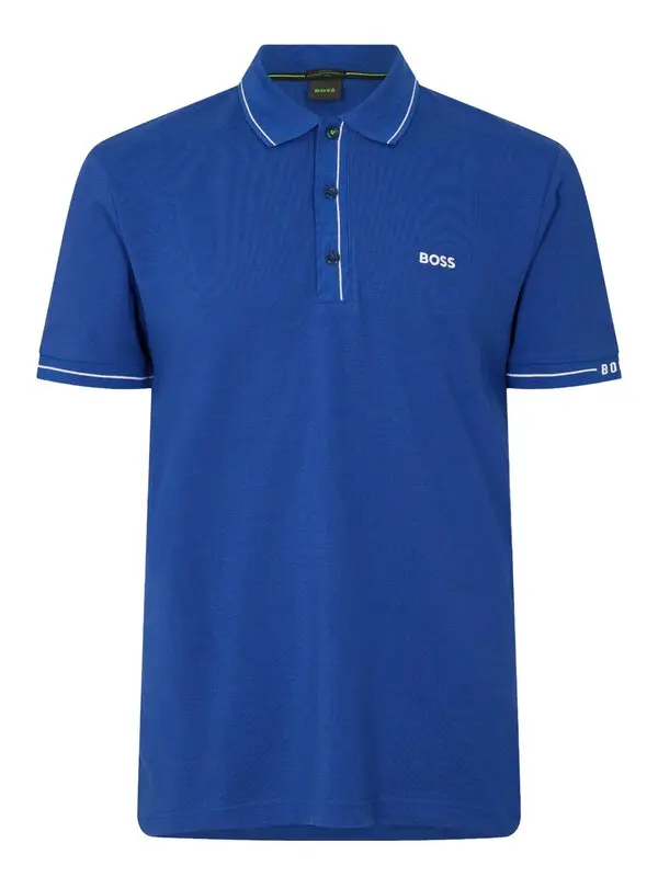 Hugo Boss Sleeve Polo Shirt - Blue