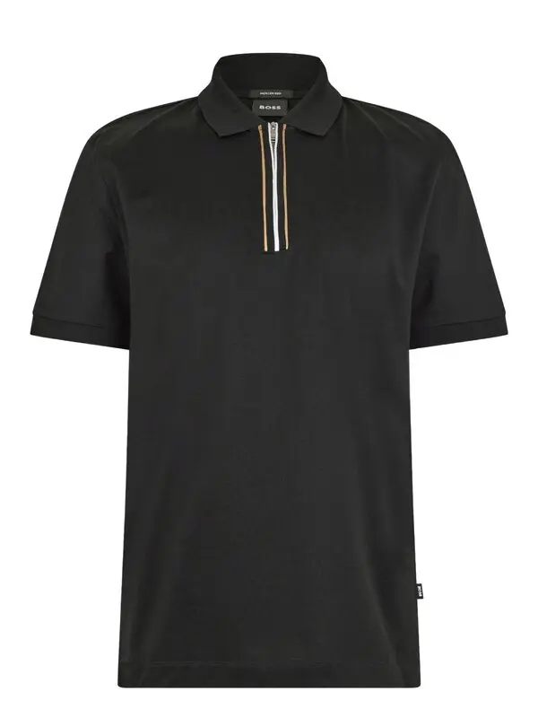 Hugo Boss Sleeve Polo Shirt - Black