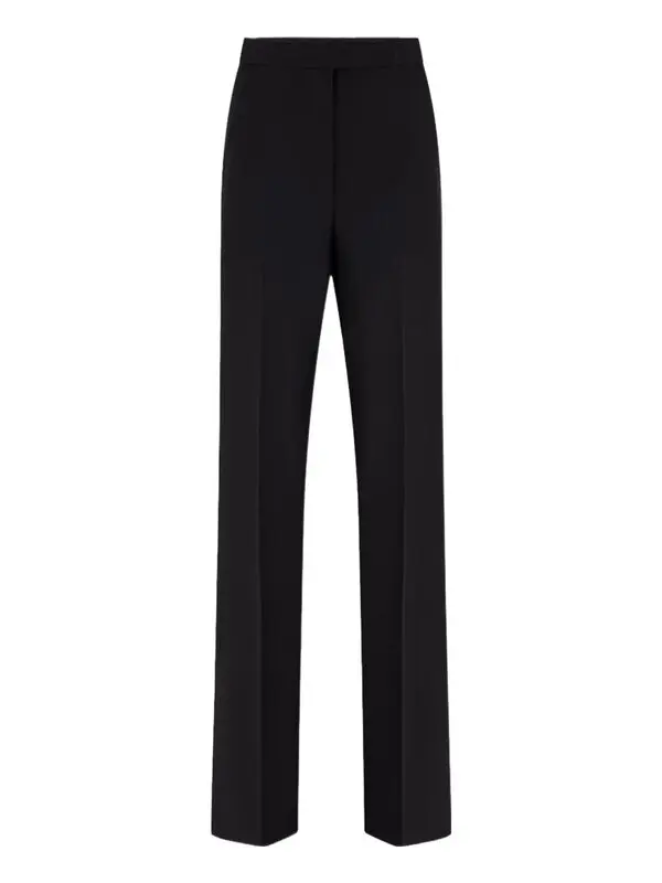 TOM FORD Wool Silk Blend Tailored Tuxedo Pants - Black
