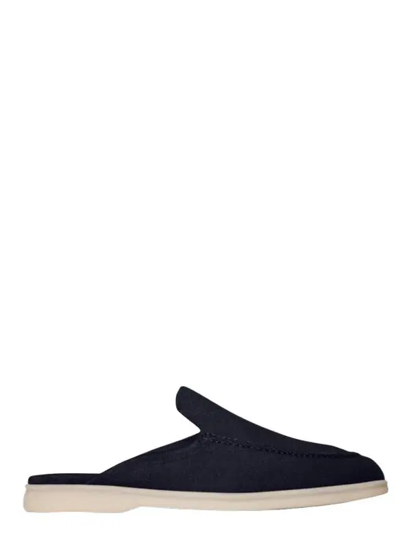 Loro Piana Summer Walk Babouche Mules - Black