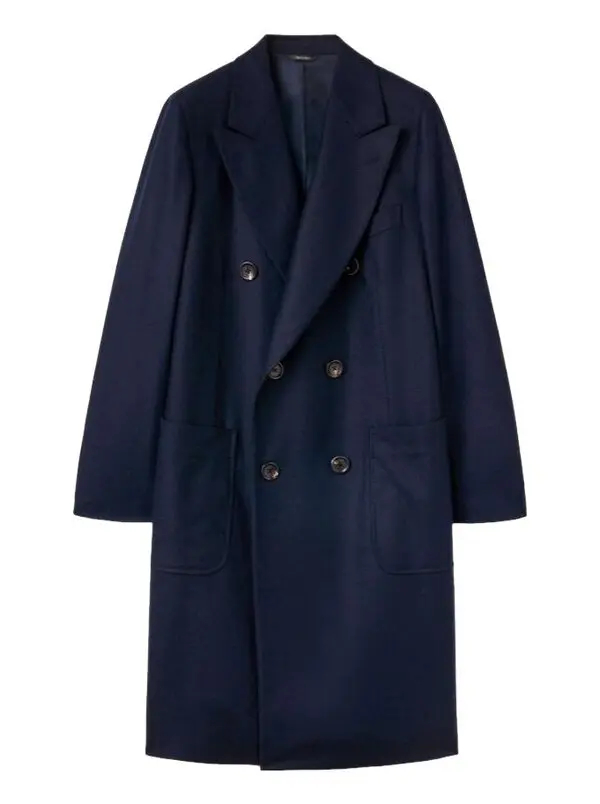 Loro Piana Herwin Double-breasted Coat - Black