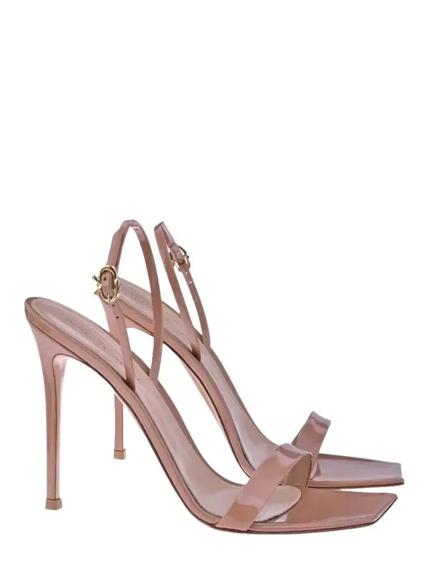 GIANVITO ROSSI Slingback Open Toe Sandals - Nude