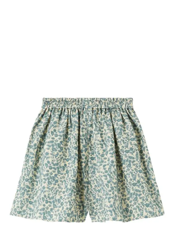 Loro Piana Jane Flower Print High-waisted Shorts - Green