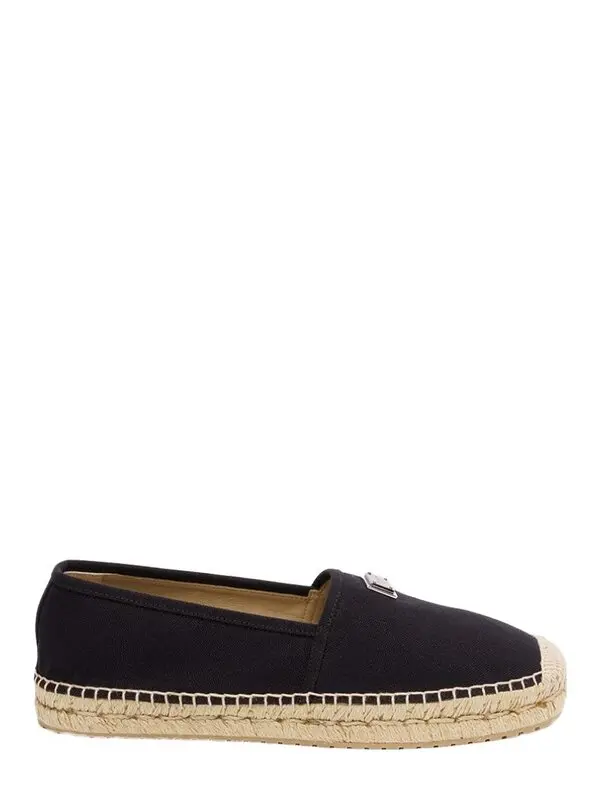 Dolce & Gabbana Logo Plaque Espadrilles - Black