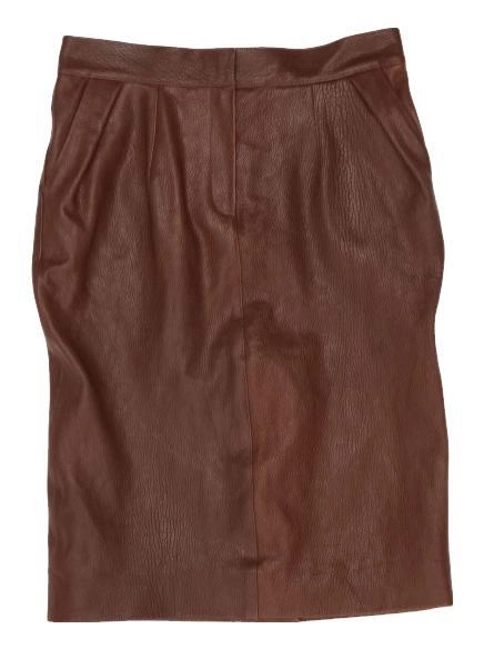 Magda Butrym Leather Skirt - Brown