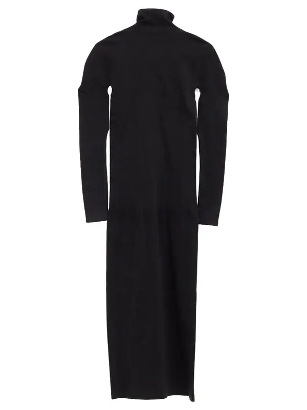Gucci Seamless Turtleneck Long Sleeve Maxi Dress - Black