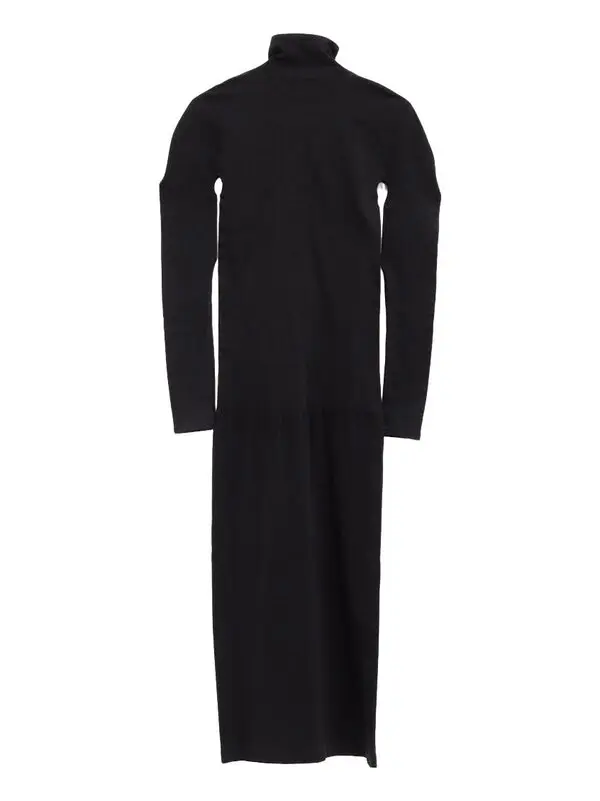 Gucci Seamless Turtleneck Long Sleeve Maxi Dress - Black