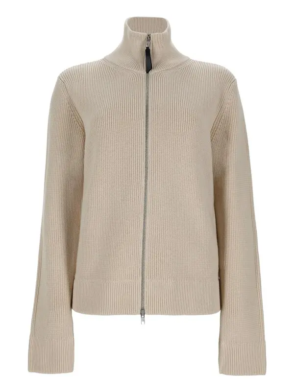 MAISON MARGIELA Cardigan Con Zip - Beige