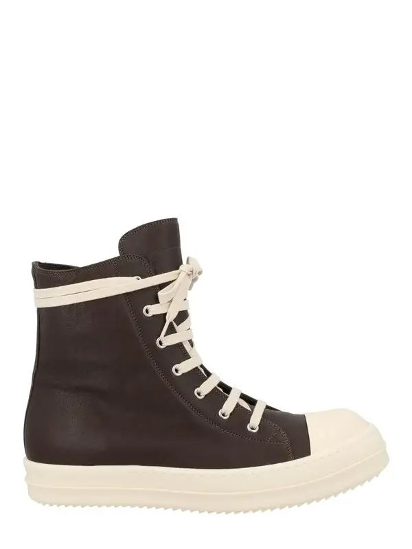 Rick Owens Tower" High Top Sneakers - Brown