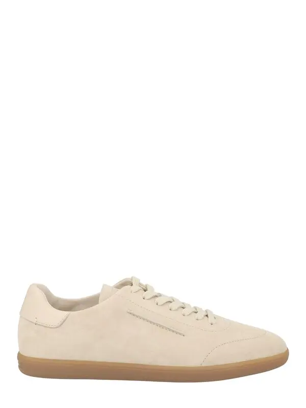 Zegna Suede Lace-up Sneakers - Ivory