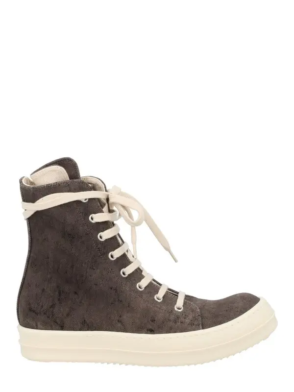 Rick Owens High Top Sneakers - Brown