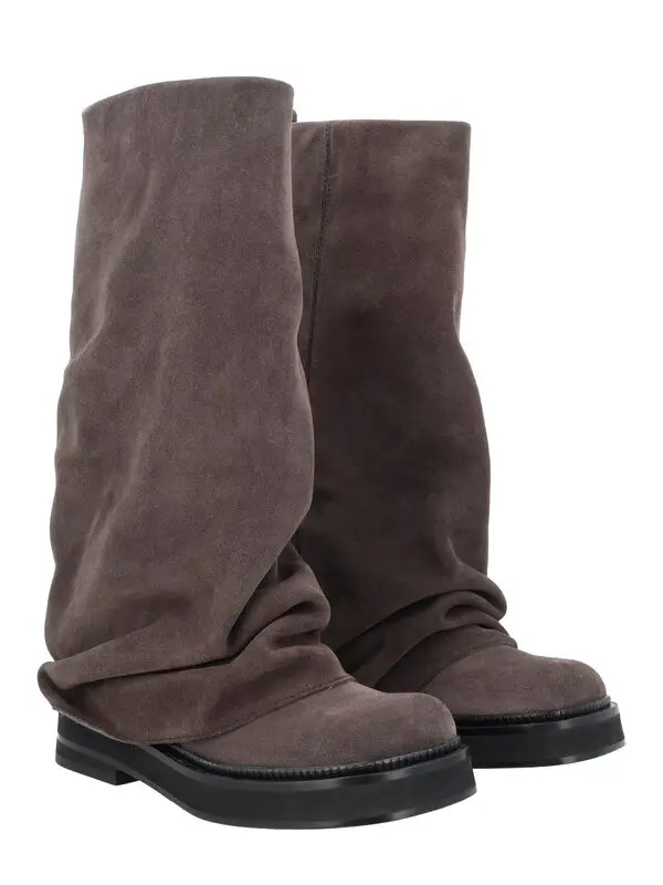 Attico Robin Combat Boots - Brown