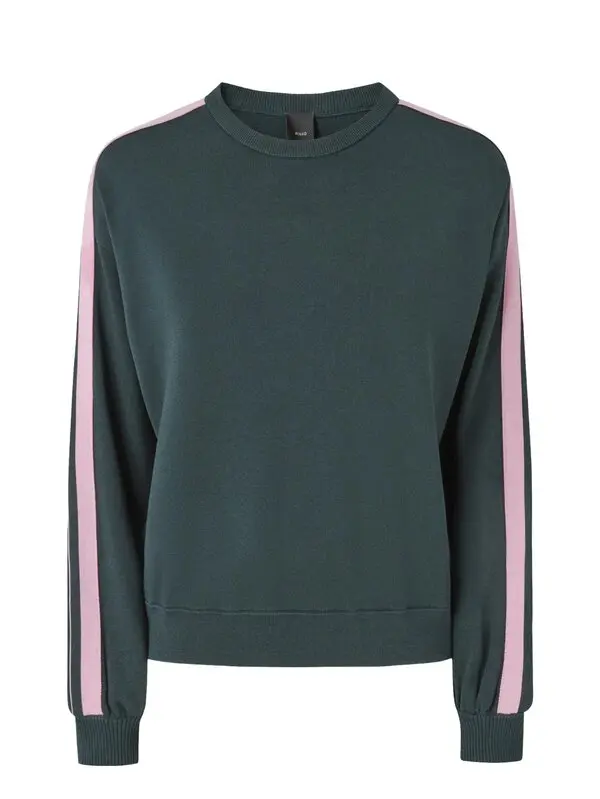 Pinko Love Birds Logo Sporty Sweatshirt - Black