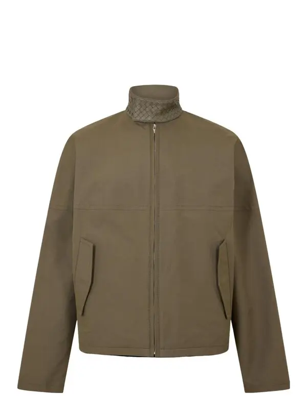 Bottega Veneta Stand Collar Jacket - Brown