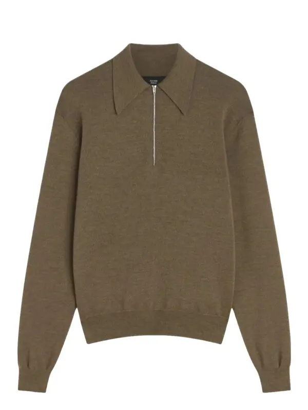 Phoebe Philo Long-sleeved Zip-up Polo Shirt - No